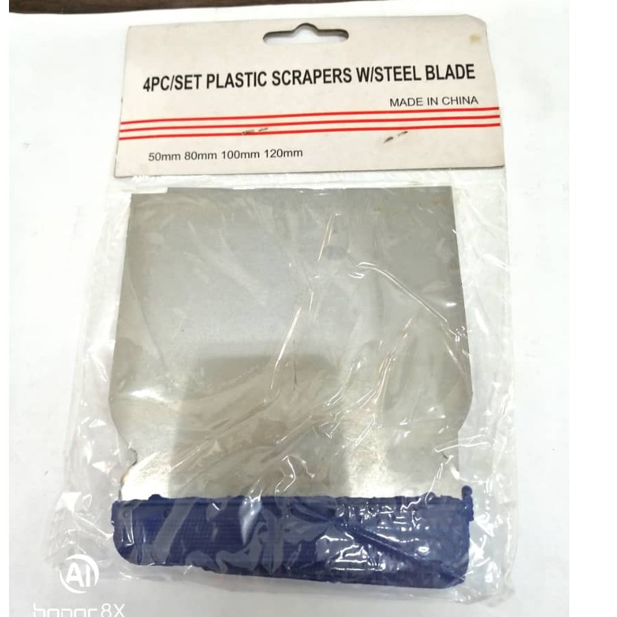 4PCS PUTTY SCRAPER (STEEL) | Shopee Malaysia