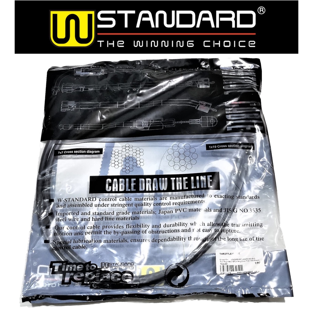 Wstandard Throttle Cable[BONUS/CLICK/CT/DINAMIK/DREAM/EGO/FUTURE/FZ/GB6 ...