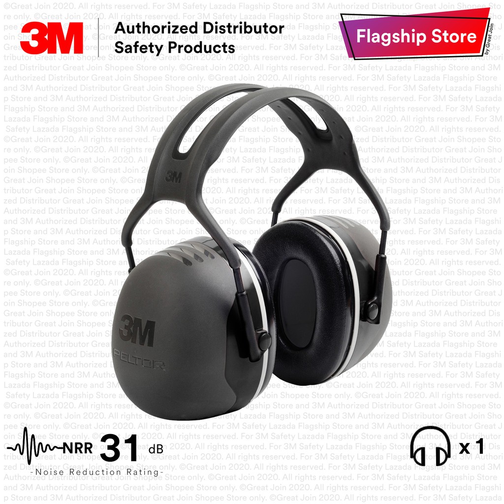 3M X5A Peltor X5 Series Over-The-Head Safety Earmuffs/Highest Noise ...