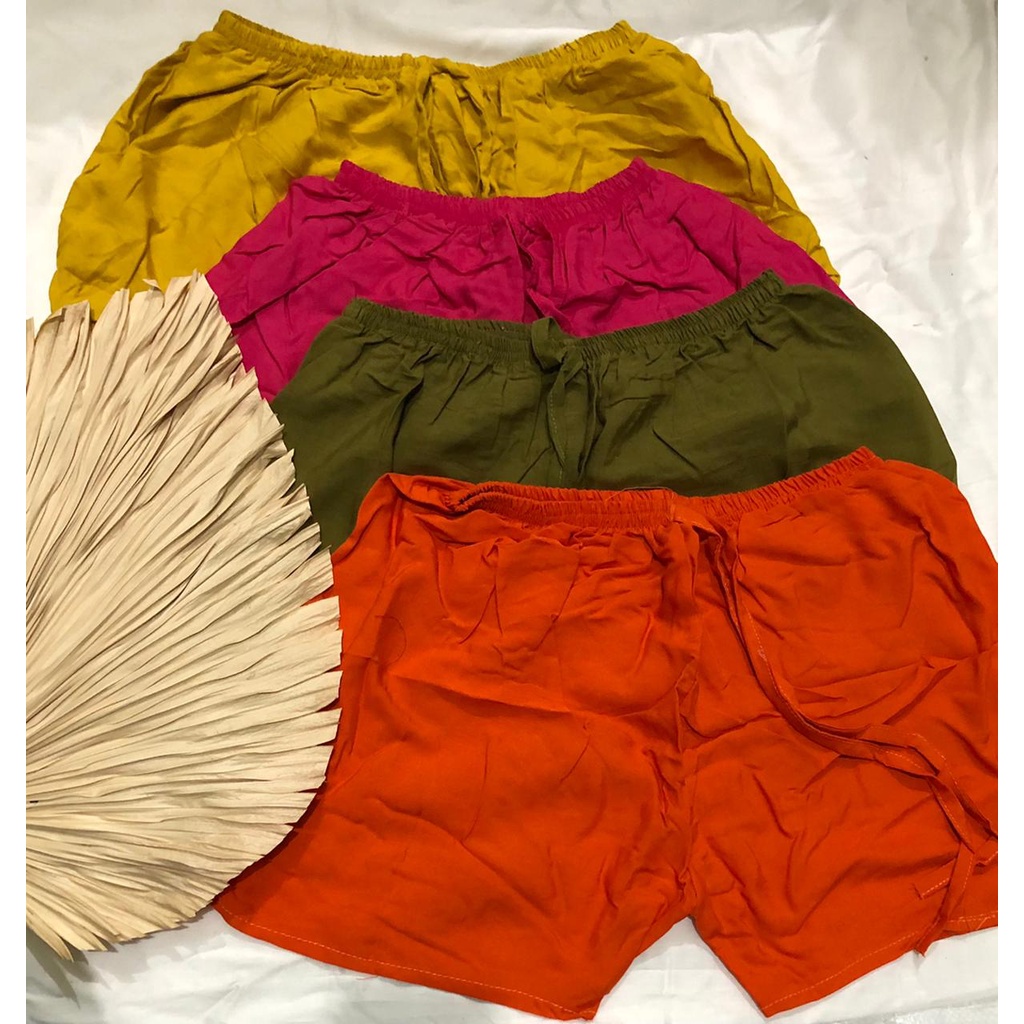 Plain RAYON Shorts | Shopee Malaysia