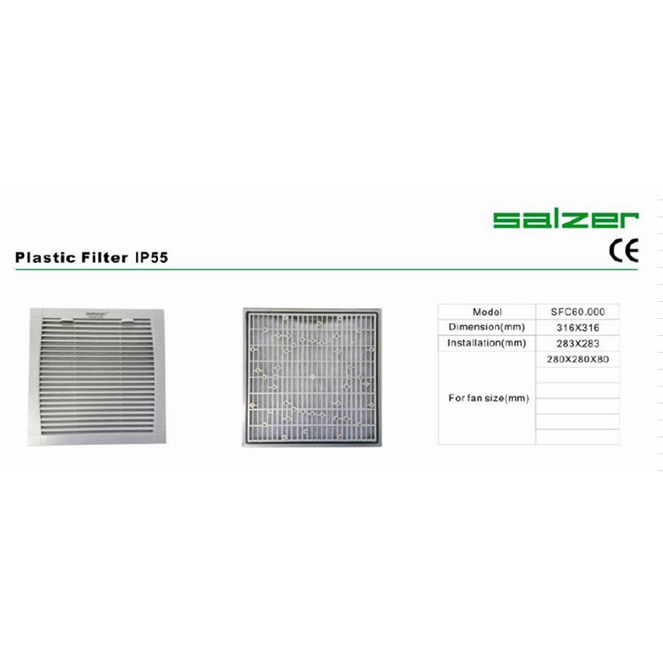 SALZER Ventilation filter / fan filter / dust filter / panel filter ...