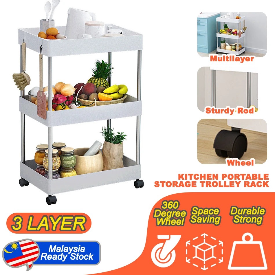 Tollo_regina 3 LAYER Multi Layer Household Kitchen Storage Rack Shelf ... Tollo_regina 3 LAYER Multi Layer Household Kitchen Storage Rack Shelf ...