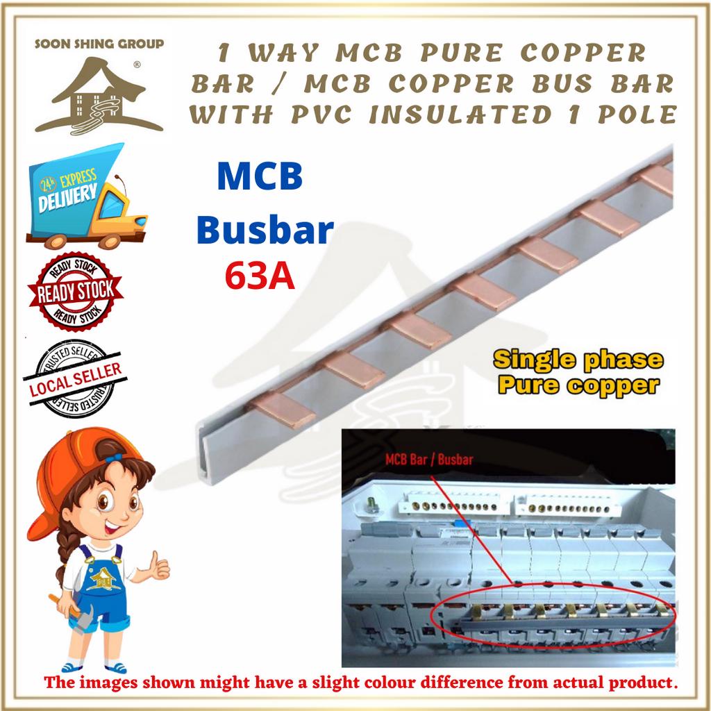 1 WAY MCB Pure Copper Bar / MCB Copper Bus Bar with PvC Insulated 1 ...