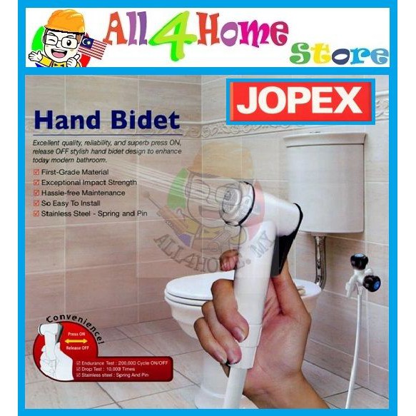 BDC01W JOPEX Sink Spray c/w Flexible Tube - WHITE | Shopee Malaysia