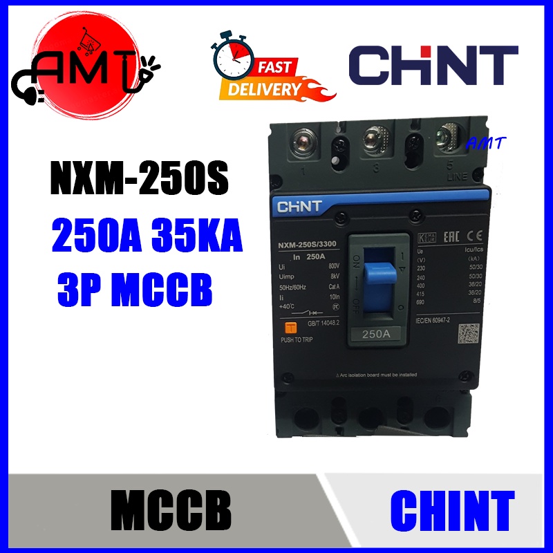 CHINT MCCB 3P NXM-250S 35KA 250A | Shopee Malaysia