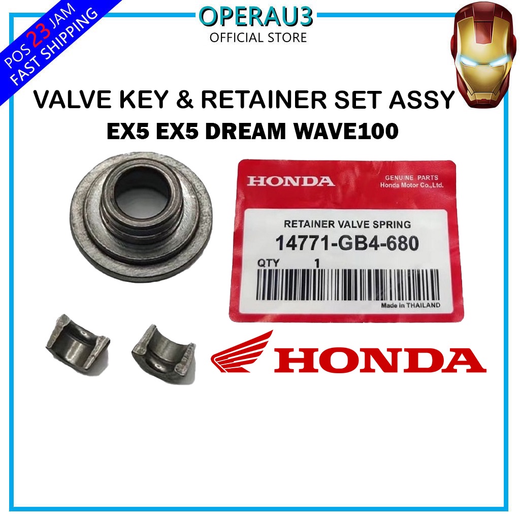 HONDA EX5 VALVE KEY & RETAINER SET ASSY BUSH WASHER EX5 DREAM WAVE100 ...
