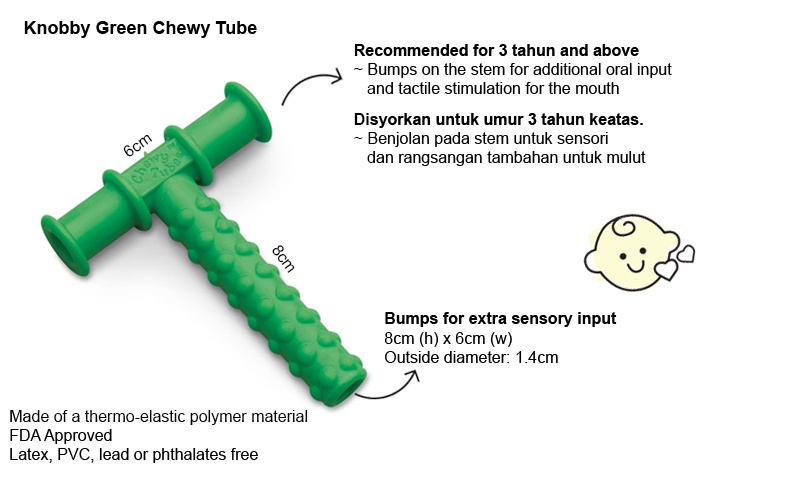 Chewy Tubes Oral Motor Chew Tool Speech Delay And Oral Therapy Autism ...