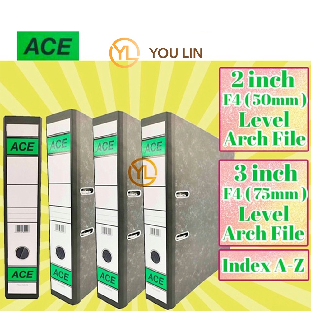 Ace Level Arch File F4 2 inch / F4 3 inch | Shopee Malaysia