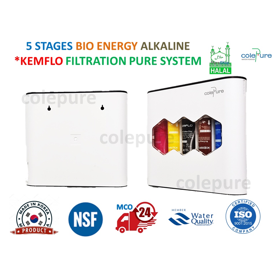 K3000 K7B K8B Kemflo Purisys Water Filter Complete 5/6 Stage Filtration ...