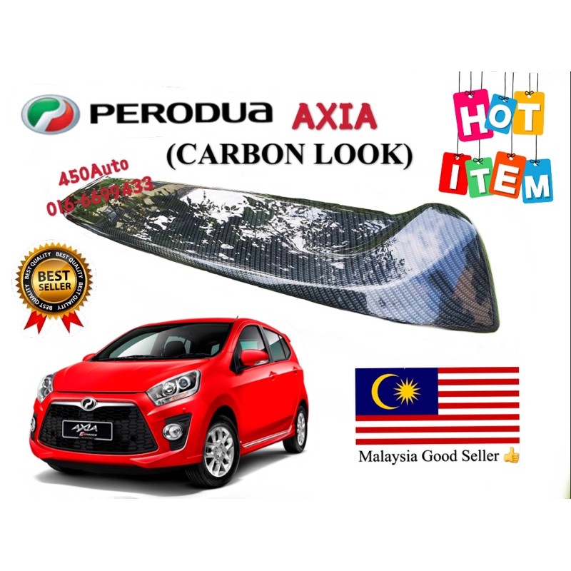 PERODUA AXIA SPOILER CARBON LOOK | Shopee Malaysia