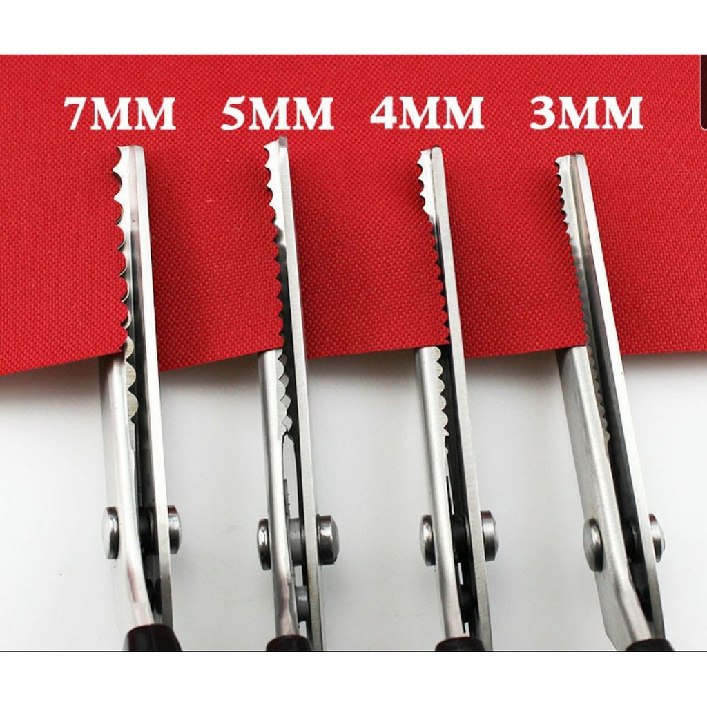 Gunting kain bergerigi gunting zig zag zigzag semicircle dan triangle ...