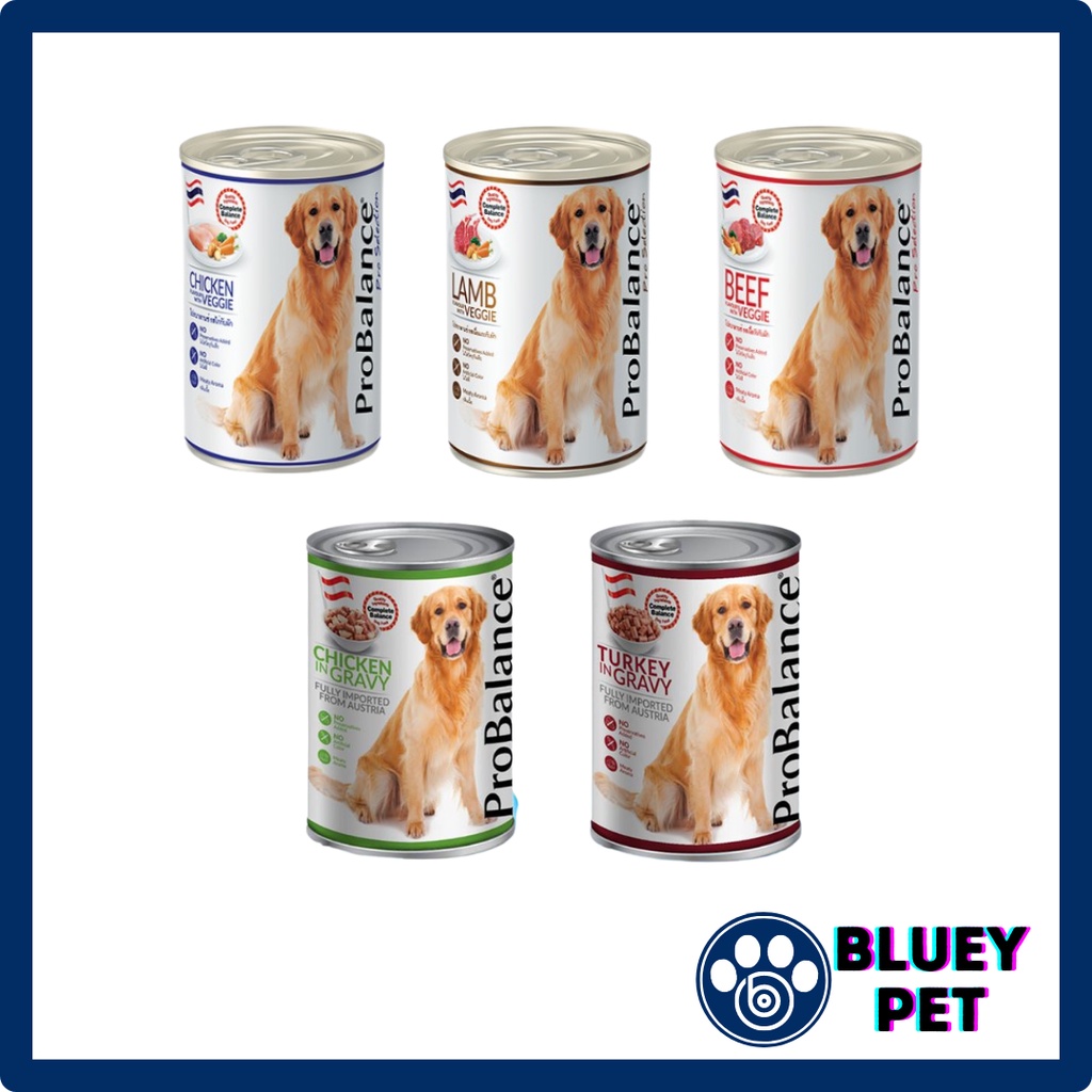 ProBalance Wet Canned Dog Food - 400g / 415g (Chicken/Lamb/Beef/Chicken Gravy/Turkey Gravy ...