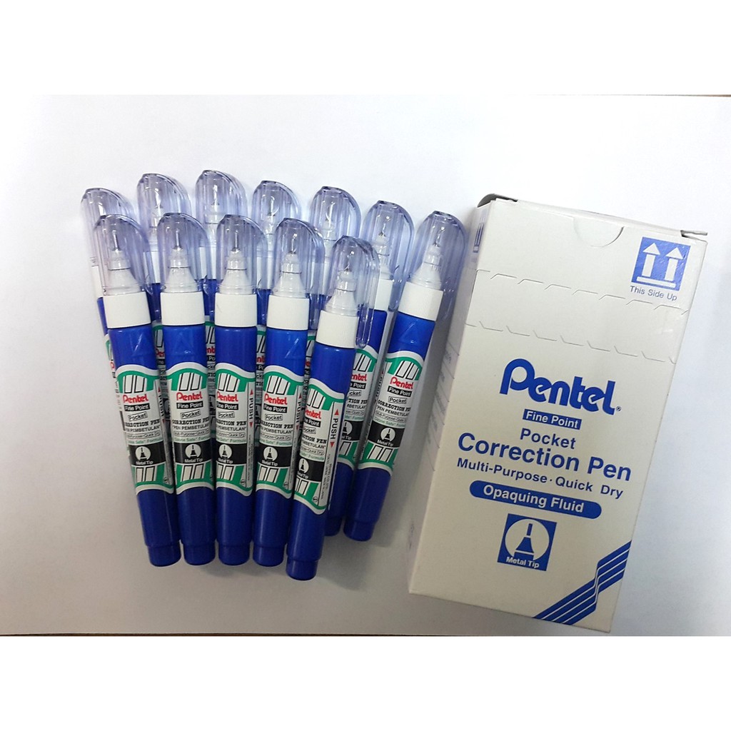 Pentel Correction Pen (7ml) ZL62-W (Box-12pcs) | Shopee Malaysia