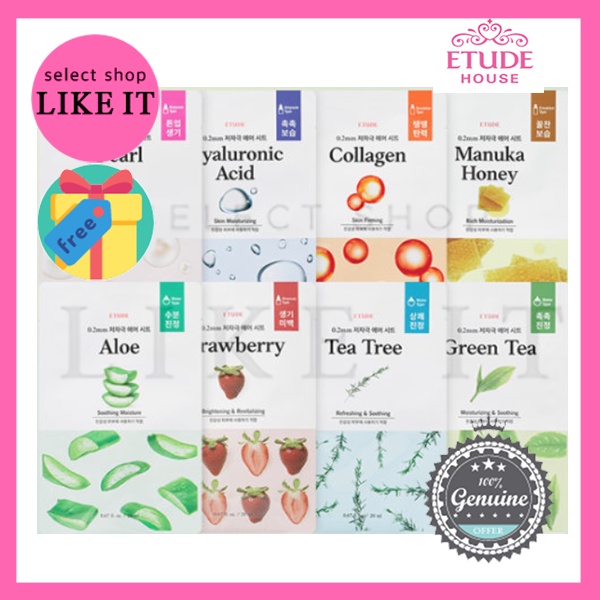 [Etude House]etude house 0.2 therapy air mask 1ea | Shopee Malaysia