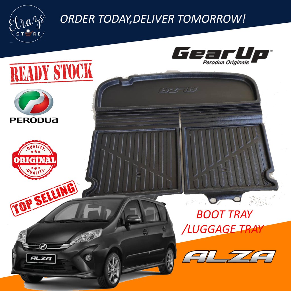 BOOT TRAY / LUGGAGE TRAY PERODUA ALZA GEAR UP ORIGINAL | Shopee Malaysia