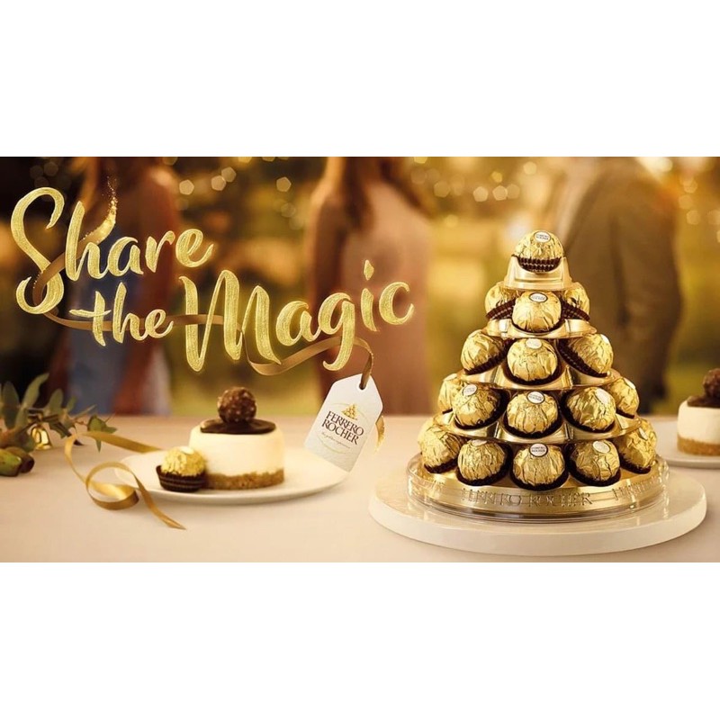 Ferrero Rocher Chocolate Candy imported box of 16 capsules | Shopee ...