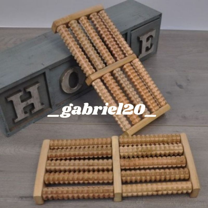 🔥 Ready Stock 🔥 5 Roda Urut Kaki Kayu Roller Wooden Leg Massage Roller