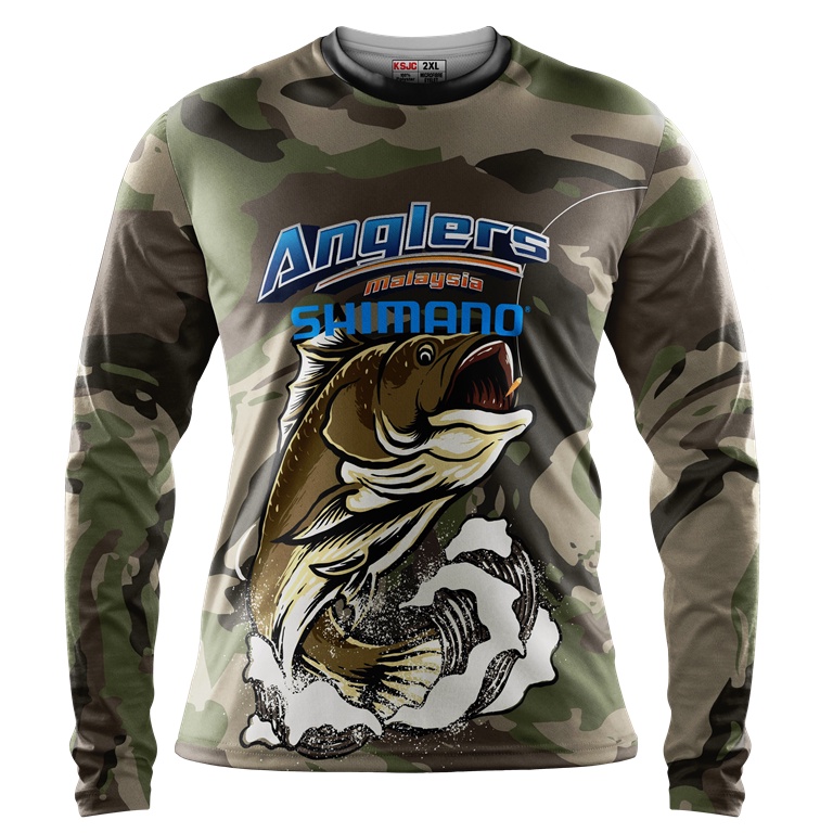 🇲🇾 MADE IN MALAYSIA - Baju Mancing Anglers Malaysia V3 (Short ...