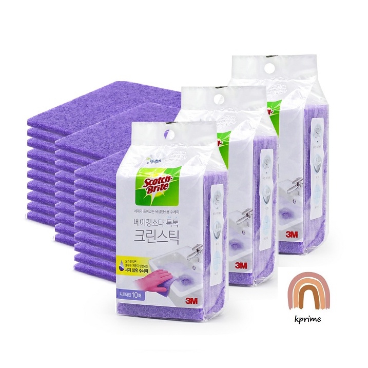 [KPRIME] Scotch Brite Clean Stick Cleaning Scrubber Sponges With Baking ...