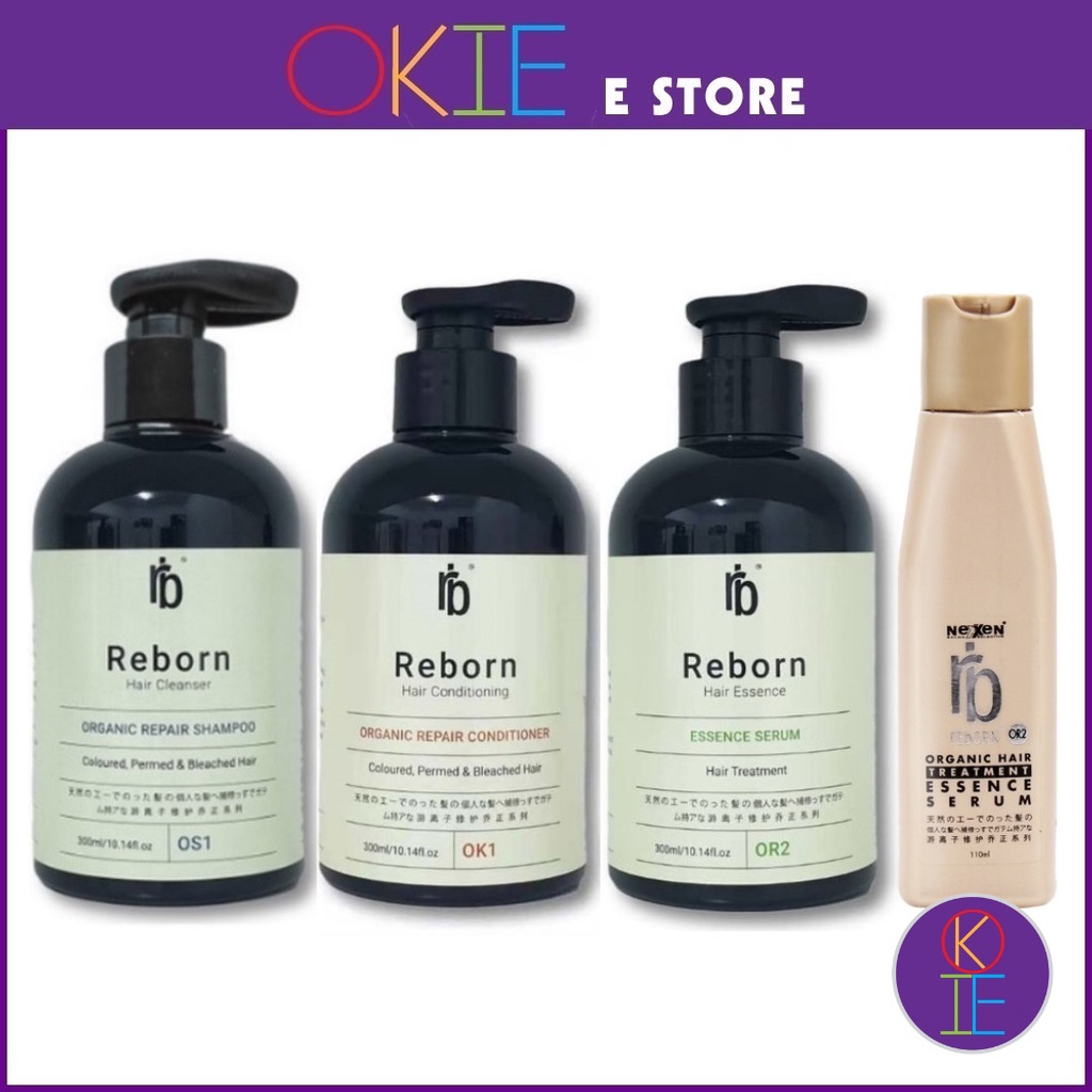 Nexxen Reborn Organic Repair Shampoo OS1(300ml)/Conditioner OK1 (300ml ...
