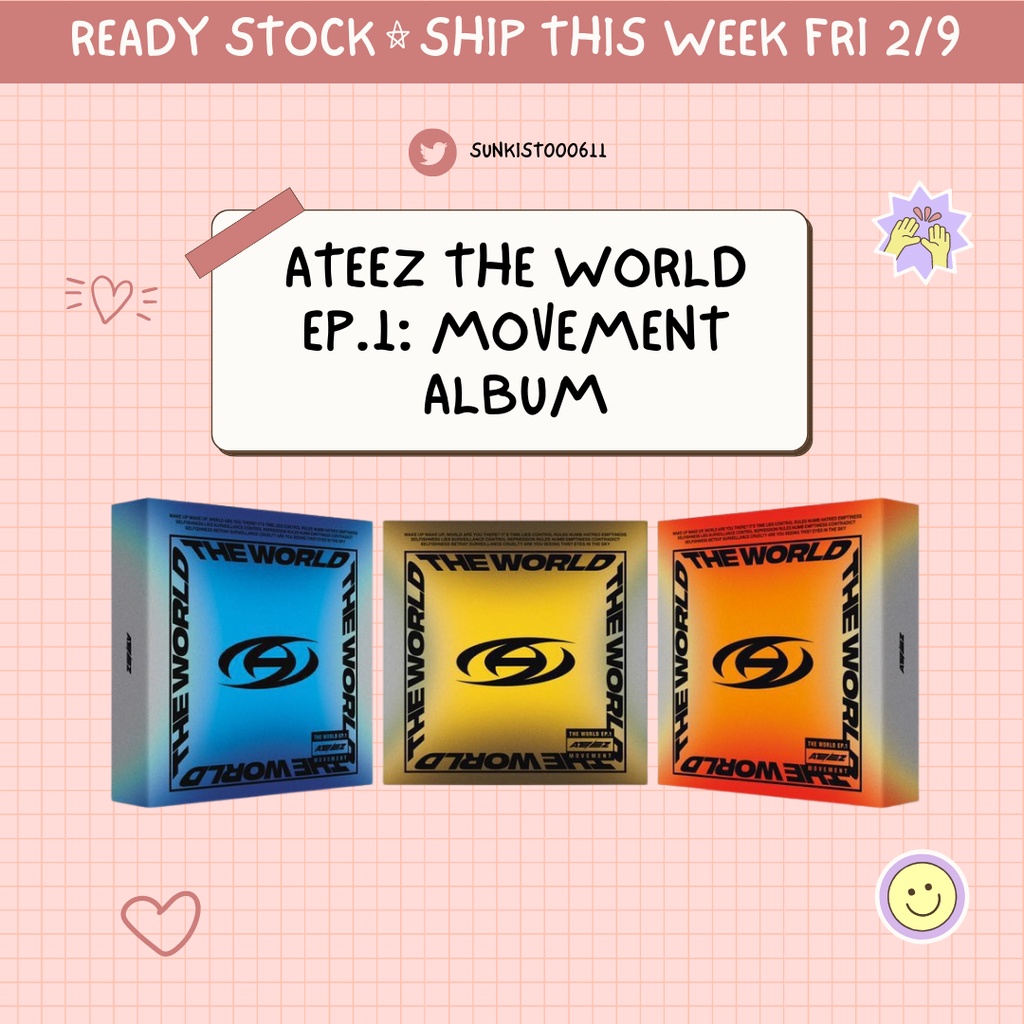 [READY STOCK] SEALED ATEEZ THE WORLD EP.1: MOVEMENT ALBUM | Shopee Malaysia