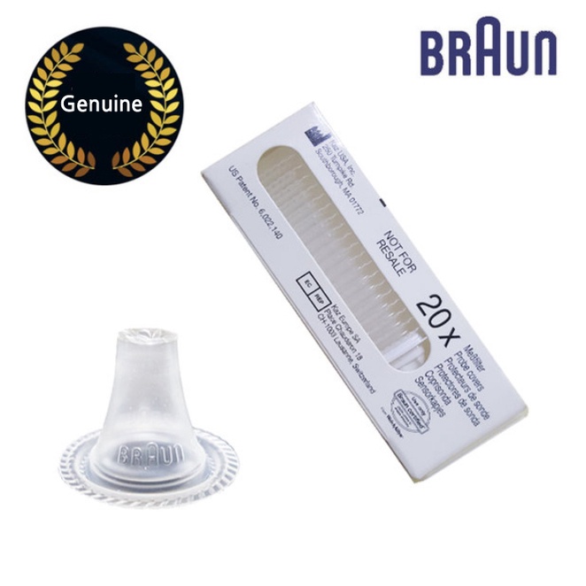 Braun Genuine ThermoScan Thermometer Probe Lens Filters Ear Cover Cap ...