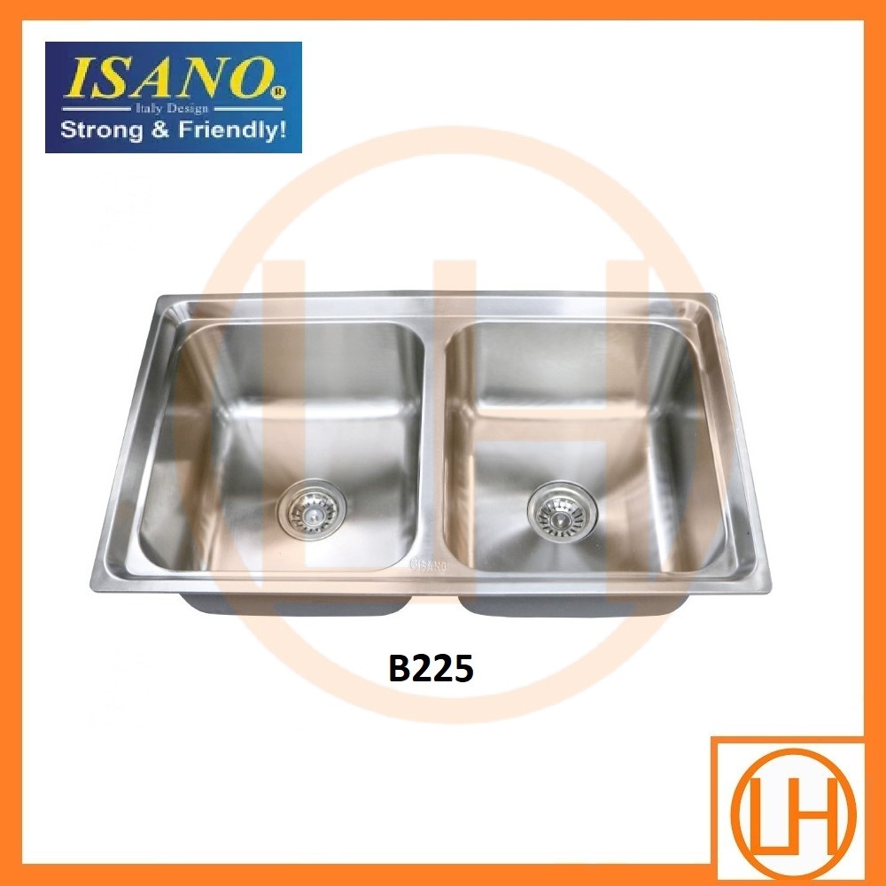 Isano Double Bowl Sink - B225 | Shopee Malaysia
