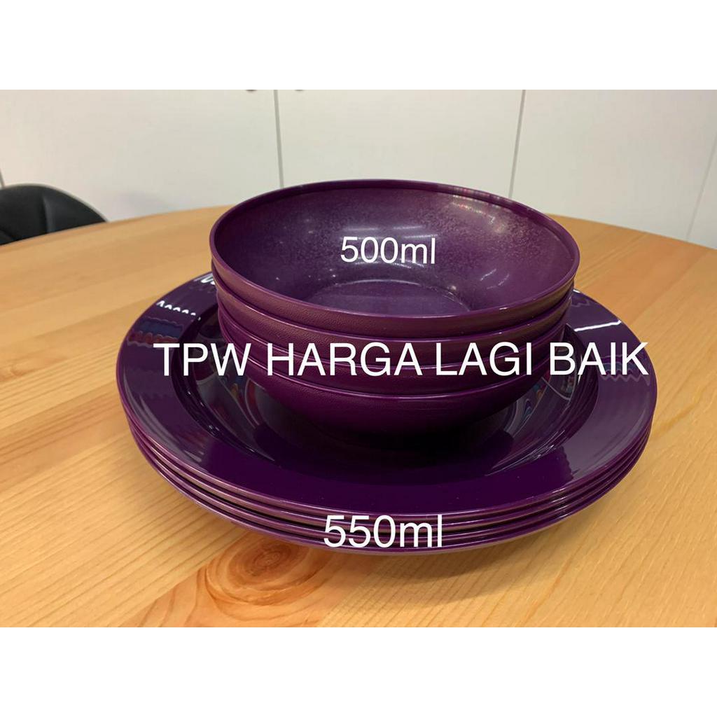 Tupperware Large Deep Plate + Bowl Set (8pcs) | Shopee Malaysia