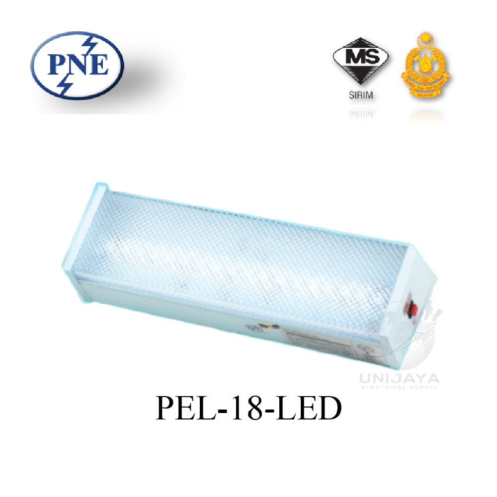 PNE PEL-18 Self_Contained LED Surface Emergency Light (Bomba Approved Certificate) | Shopee Malaysia