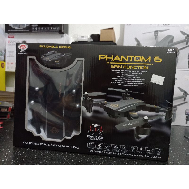 Drone phantom 6 camera wifi wings 2 | Shopee Malaysia