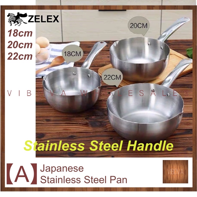 304 Stainless Steel Sauce Pan- Thick Frying Pan /Cooking Pot/ Stainless ...