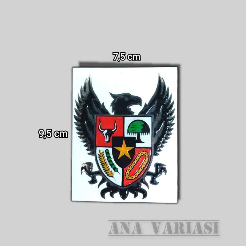 Garuda emlem embossed sticker, garuda logo motorbike sticker, garuda ...