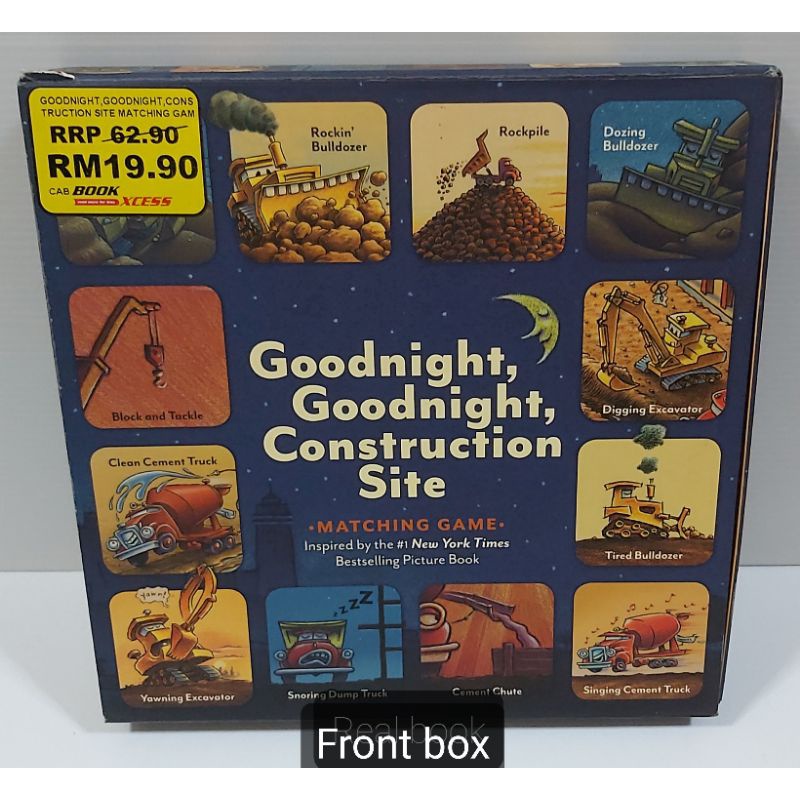 Goodnight, Goodnight, Construction Site - Matching Game Set | Shopee ...