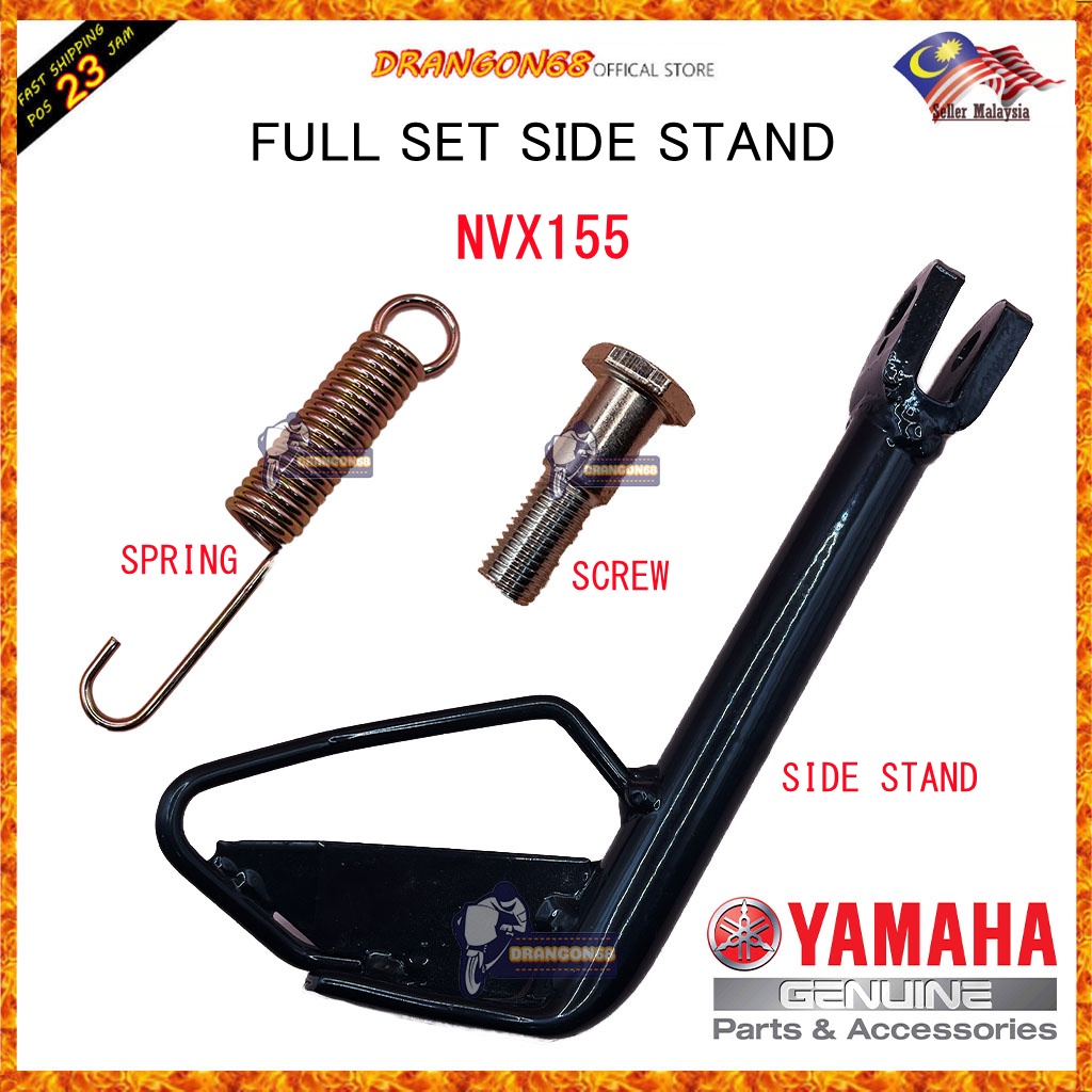 SIDE STAND TONGKAT TEPI YAMAHA NVX 155 NVX155 SIDE STAND SPRING/ SIDE ...