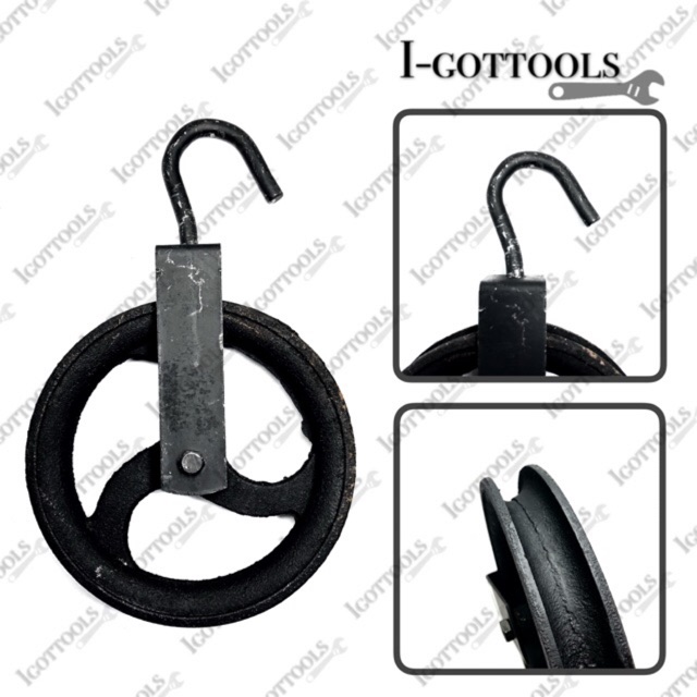 Contractor Scaffolders Builders Hand Block Lifting Rope Wheel Pulley ...