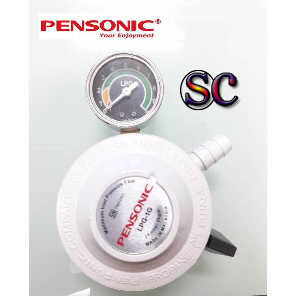 PENSONIC GAS REGULATOR WITH PRESSURE GAUGE LPG-1G | Shopee Malaysia