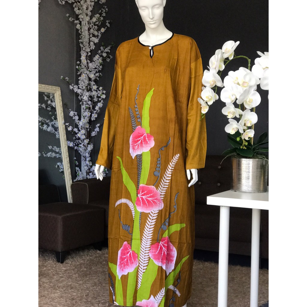 JUBAH/KAFTAN BATIK MUSLIMAH LENGAN PANJANG [READY STOCK] | Shopee Malaysia