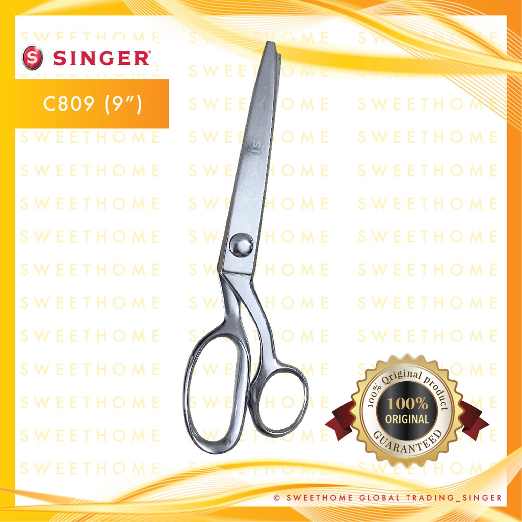 Singer C809 Pinking Scissors (Chromed) 9" | Shopee Malaysia