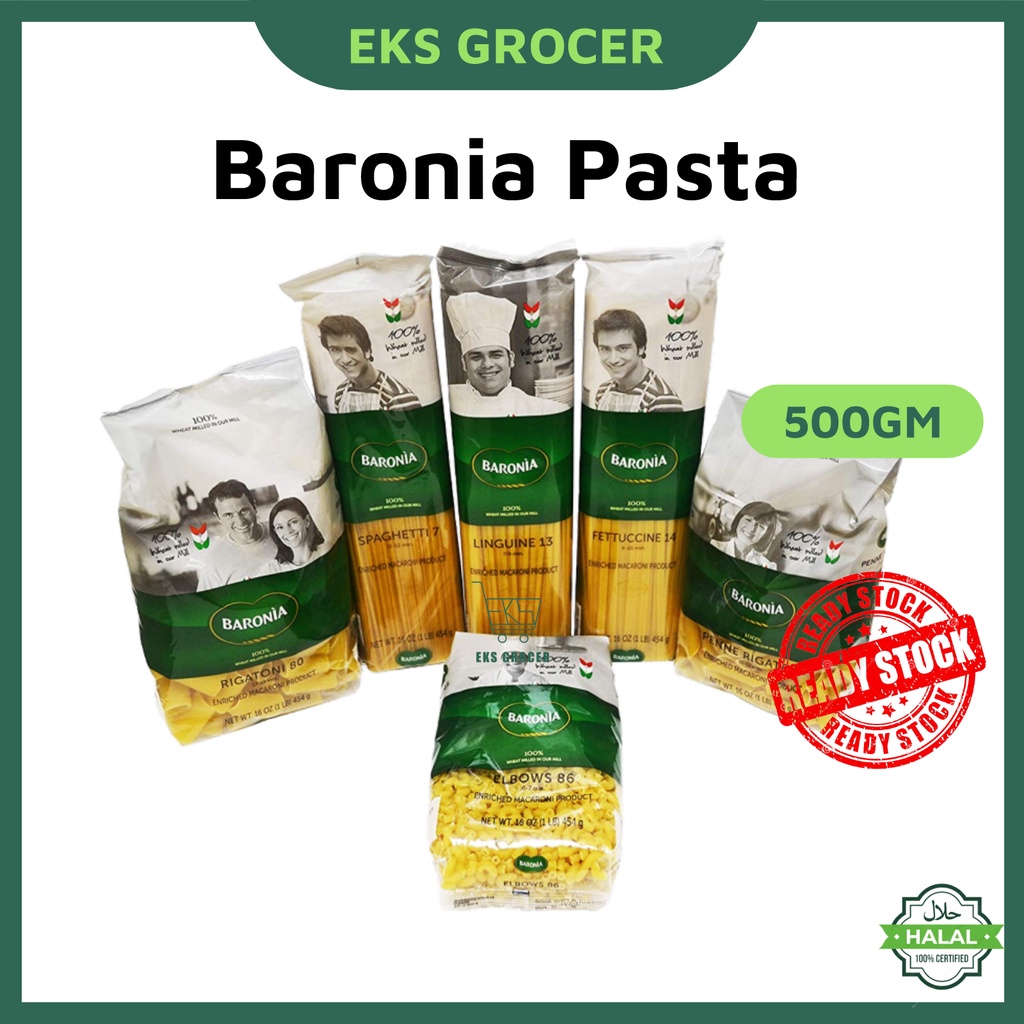 Baronia Pasta Spaghetti/Penne/Chifferi/Fusill/Lingue | 意大利面/直通心粉/小弯通心粉 ...