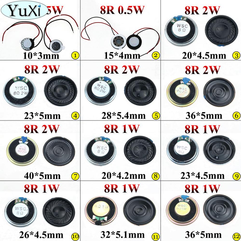 0.5W 1W 2W 8R Mini Speaker 8 Ohm Ultra-thin Horn Speaker Diameter 10mm 15mm 20mm 23mm 26mm 28mm ...
