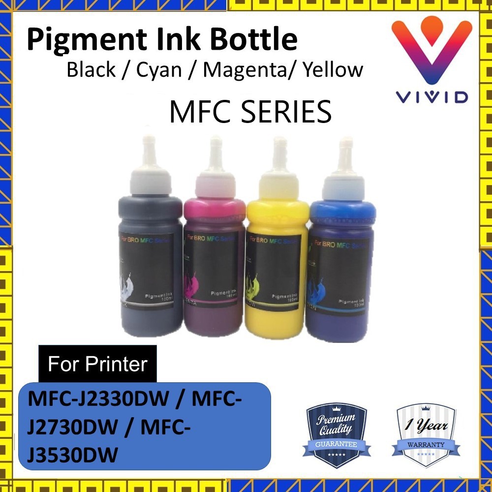 COMPATIBLE BROTHER (100ML BOTTLE REFILL) INK MFC SERIES Black /Cyan ...