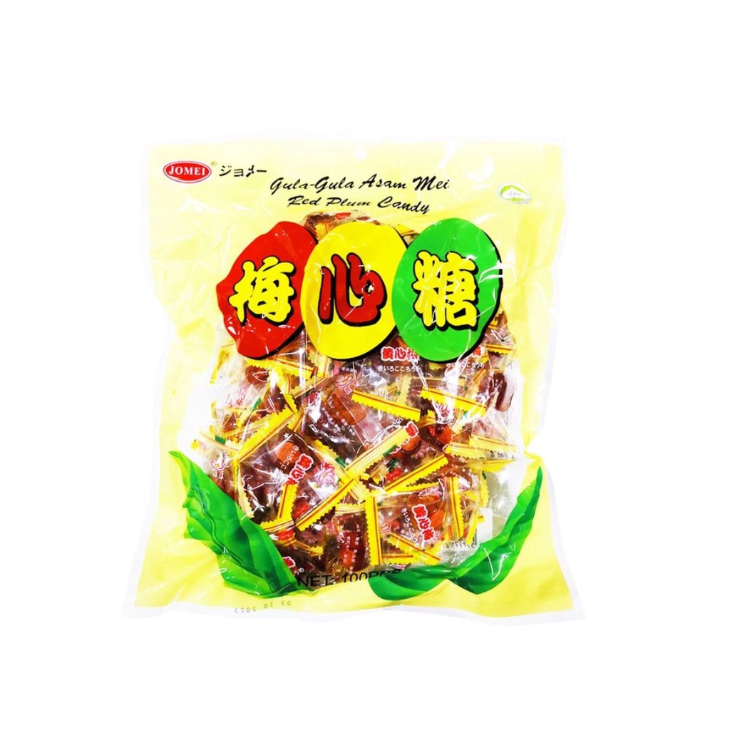 JOMEI Gula-gula Asam Mei Red Plum Candy 梅心糖 100PCS | Shopee Malaysia