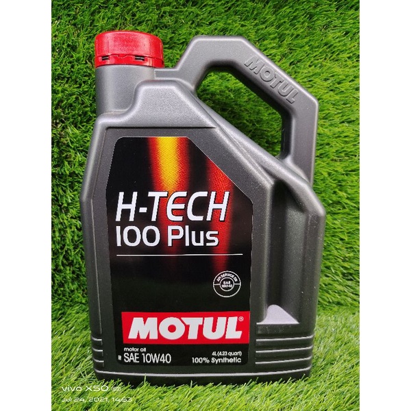 Motul H-Tech 100 Plus 10w-40 Fully Synthetic Engine Oil (4L) | Shopee ...