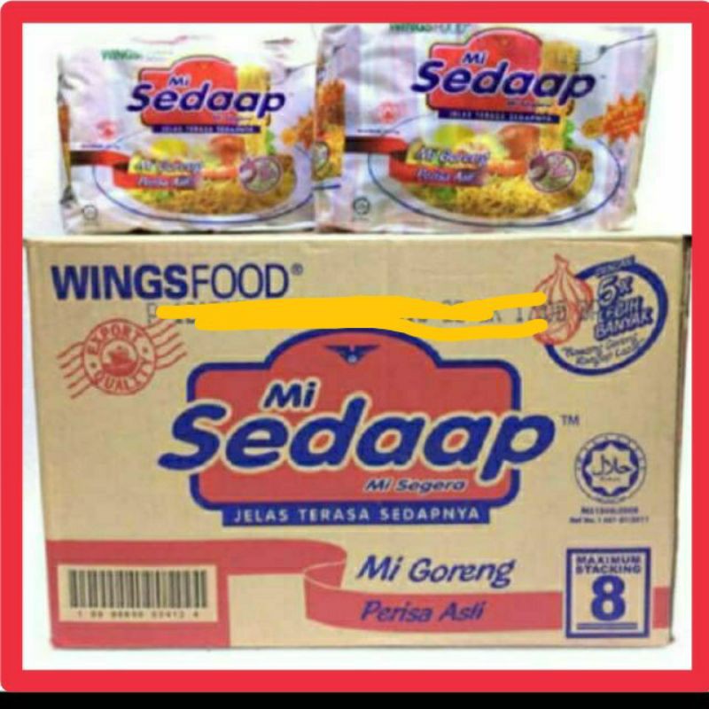 Mee Sedap Mi Sedaap Mi Sedap Mee Sedaap Mi Goreng Sedaap 8pax in a box ...