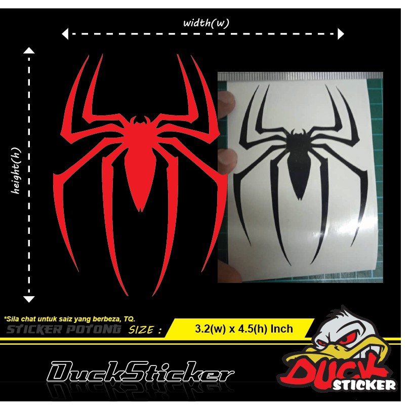 SPIDER 3 LOGO STICKER 1PCS #spiderman | Shopee Malaysia