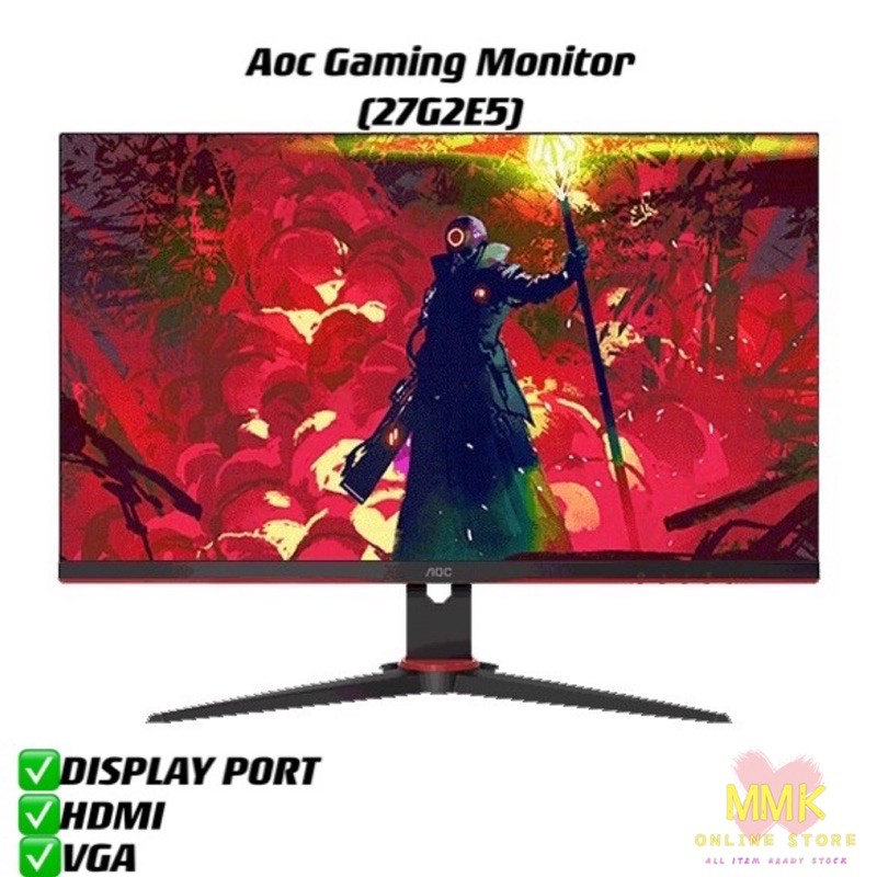 AOC 27G2E5 27" IPS 75HZ 1MS FULL HD ADAPTIVE SYNC GAMING MONITOR ...