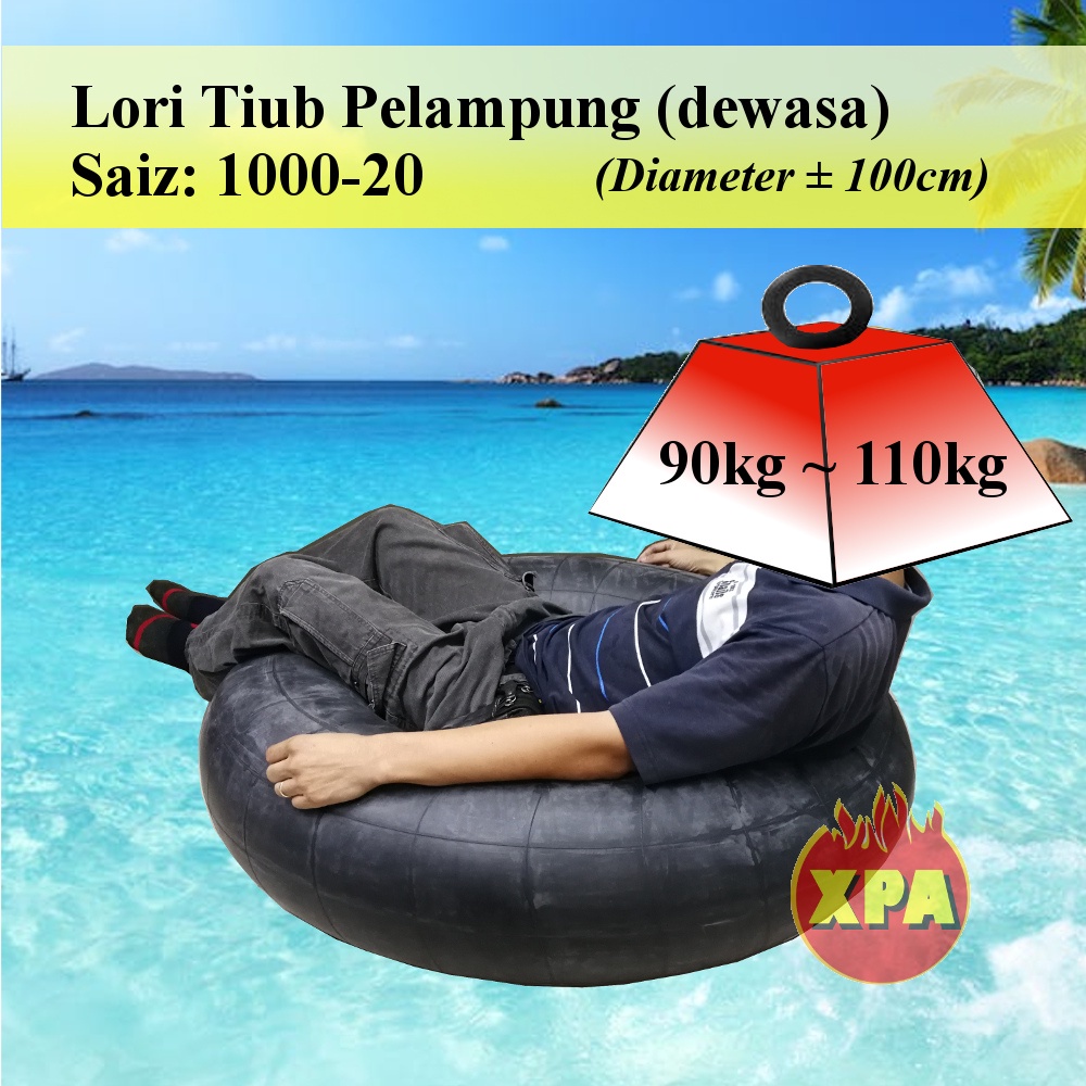 Pelampung Dewasa Tiub Tayar Baru Besar Ampung Mandi Sungai Pantai Tebal ...