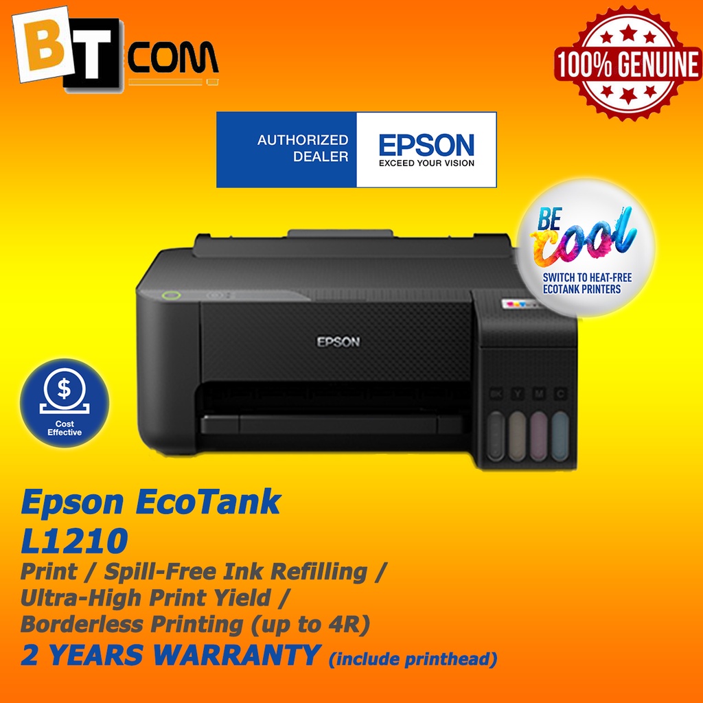 (PRE-ORDER 14DAYS) Epson EcoTank L1210 Ink Tank Printer | Shopee Malaysia