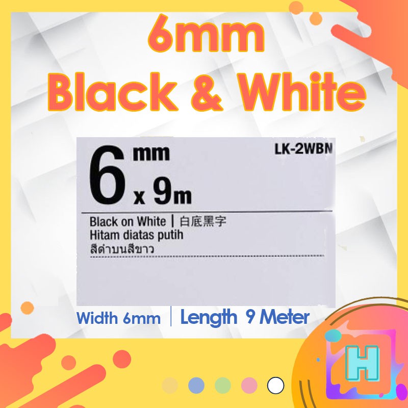 Epson Original LK Tapes Label Sticker Suitable use for LW-K200 LW-K400 ...