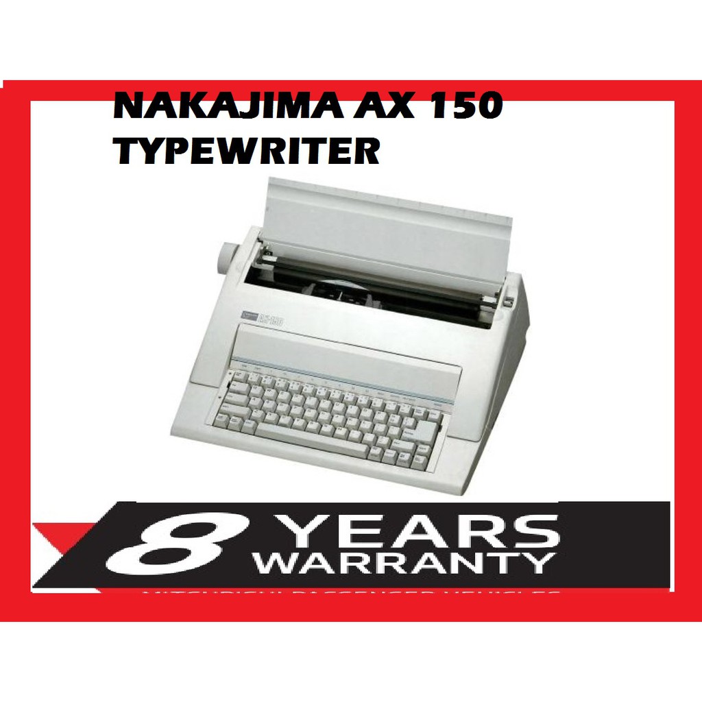 NAKAJIMA AX 150 TYPEWRITER MACHINE ( 8 YEARS WARRANTY ) | Shopee Malaysia